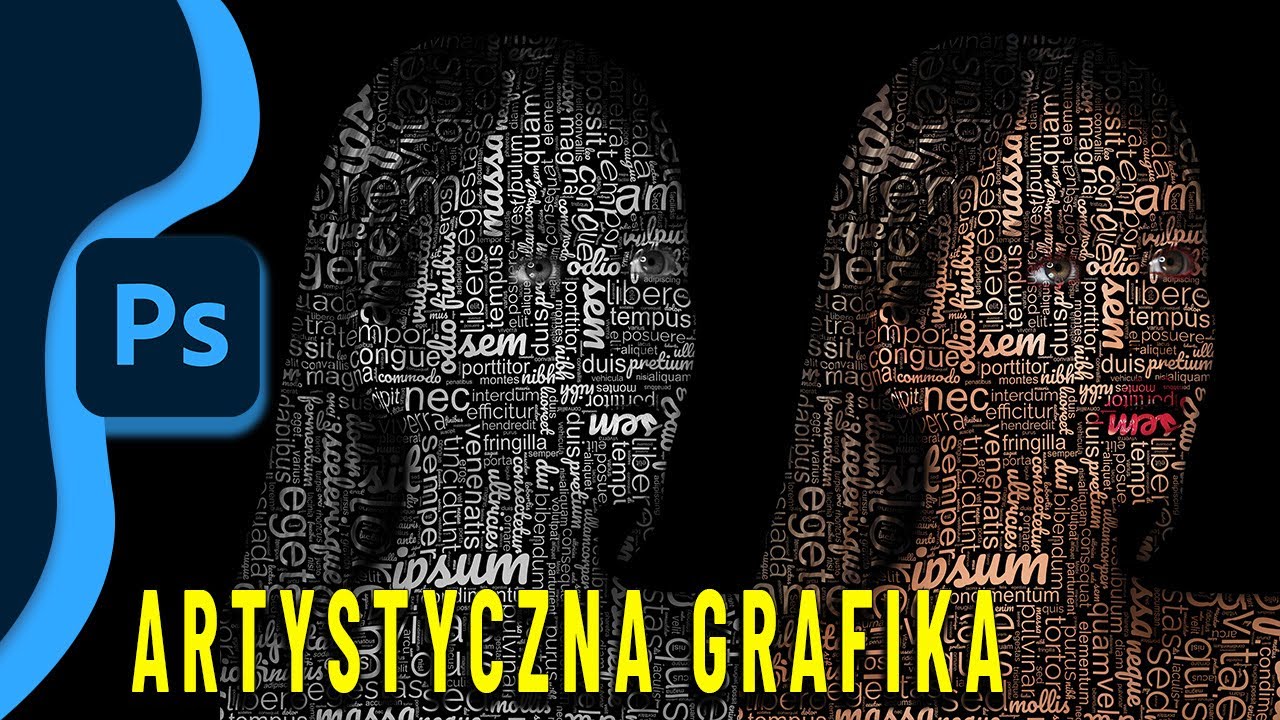 Efektowna grafika w Photoshopie – artystyczny tekst na zdjęciu